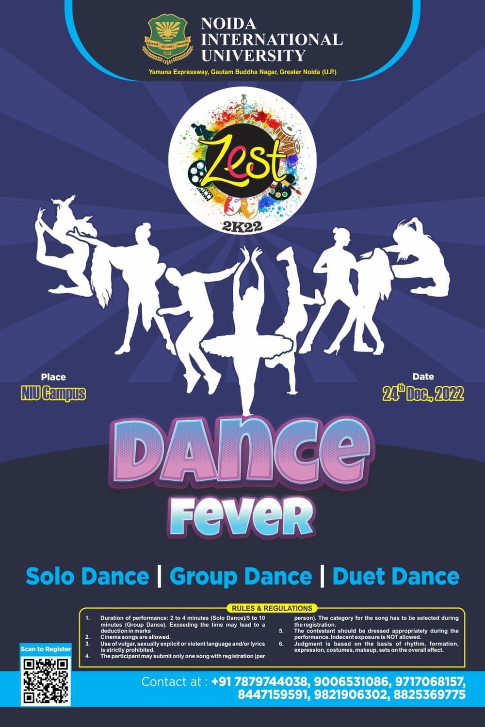 Zest 2K22 – Dance Fever - Noida International University