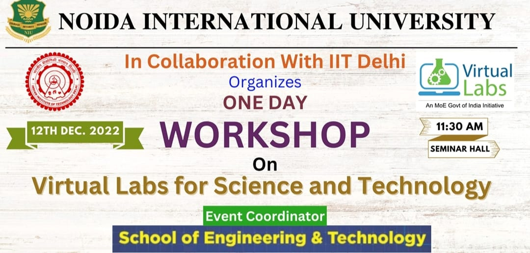Workshop on Virtual Labs for Science and Technology - Noida ...