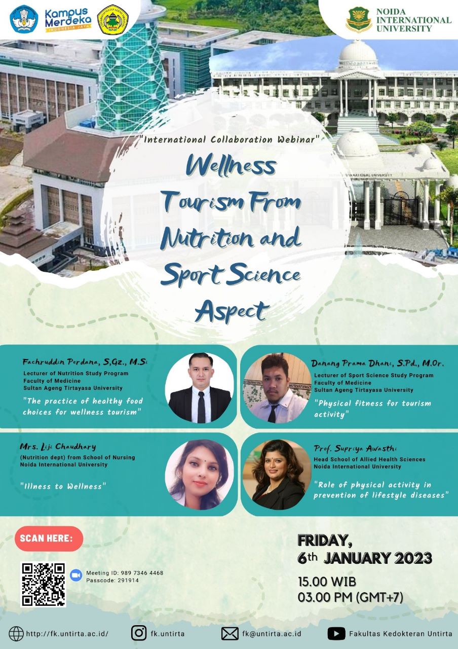 Webinar On Wellness Tourism From Nutrition and Sport Science Aspect ...
