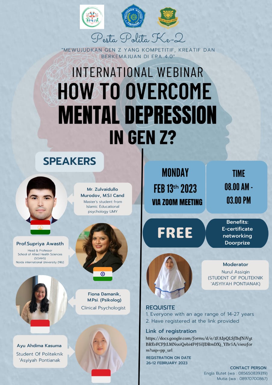 International Webinar On How to overcome Mental depression in Gen Z ...