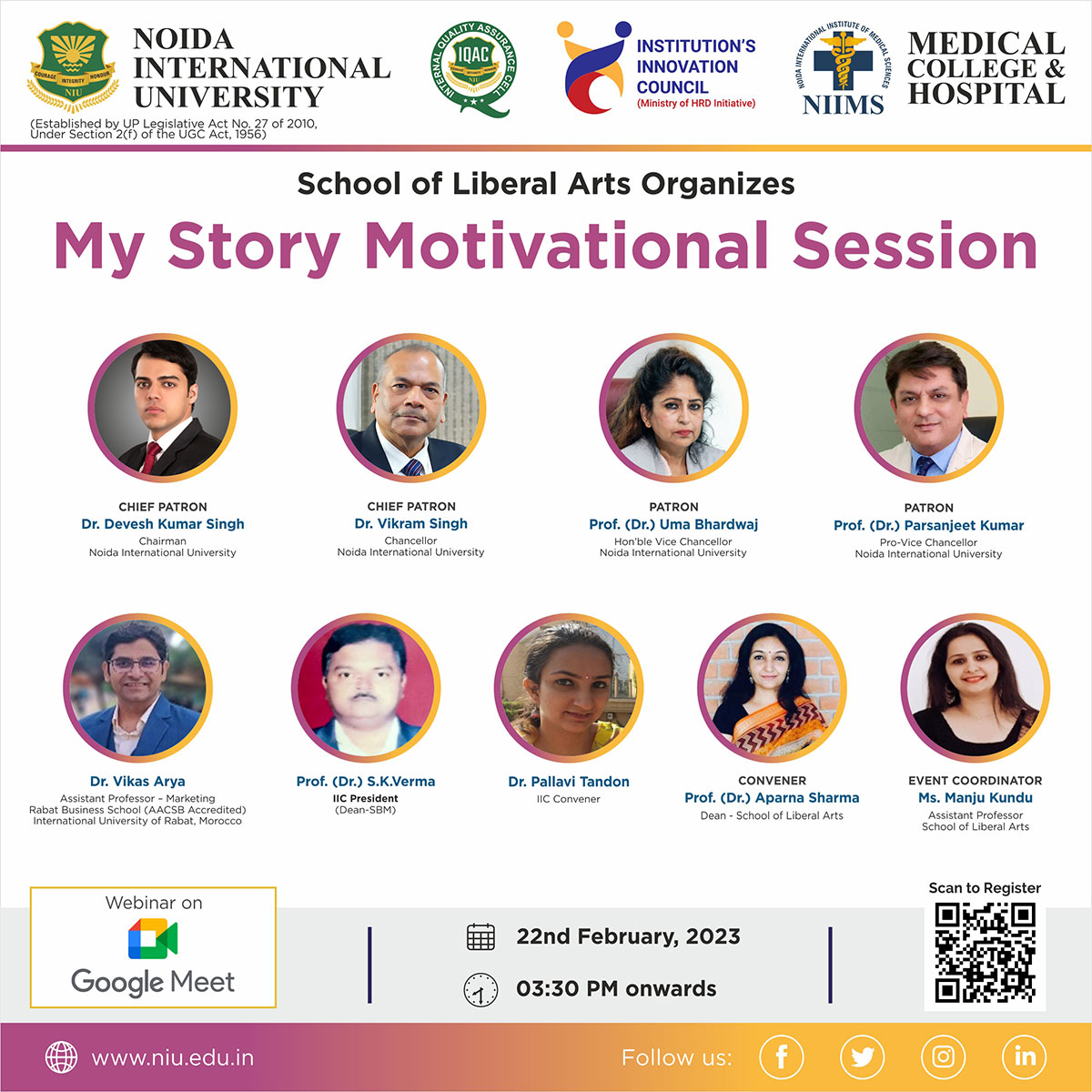 My Story Motivational Session - Noida International University