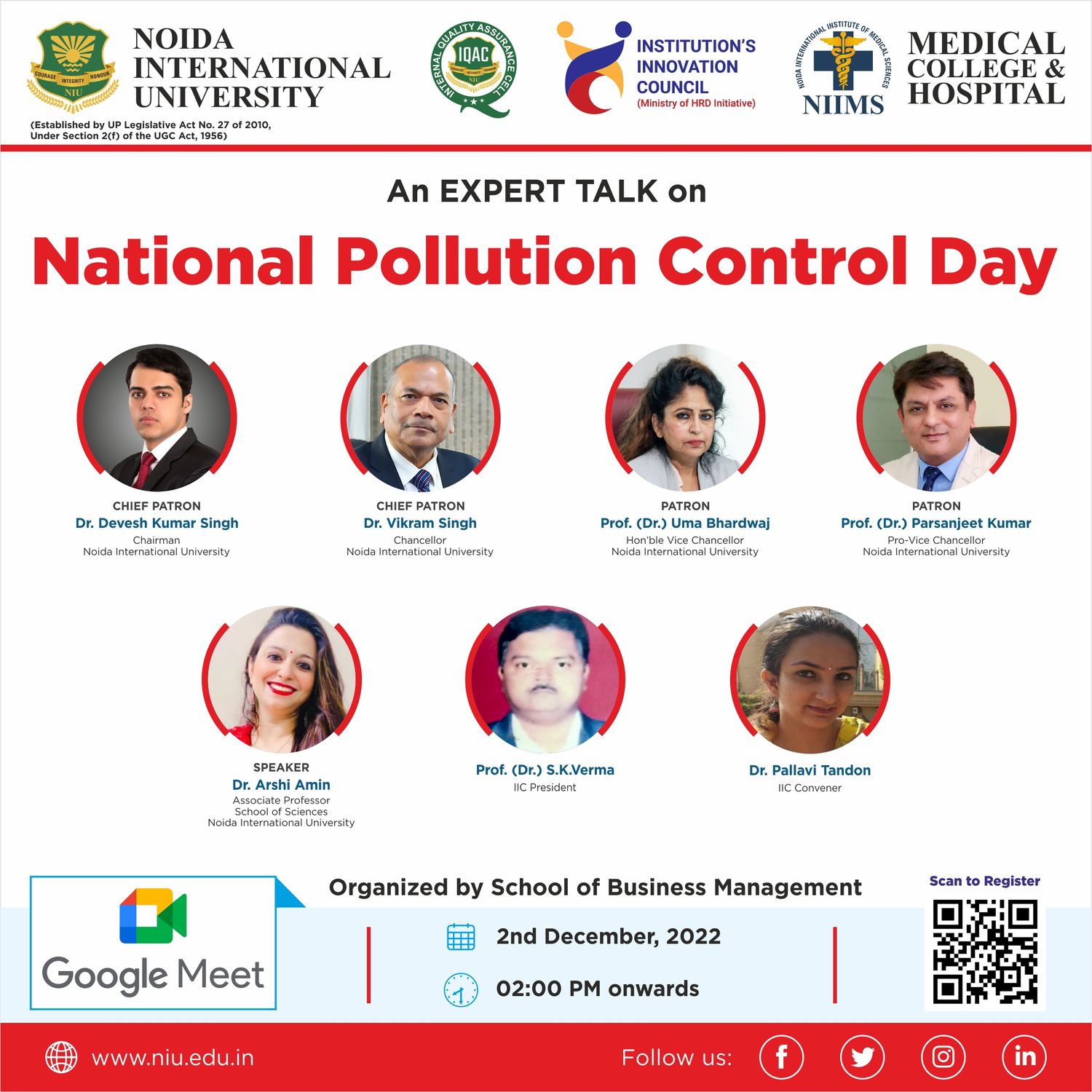 National Pollution Day - Noida International University