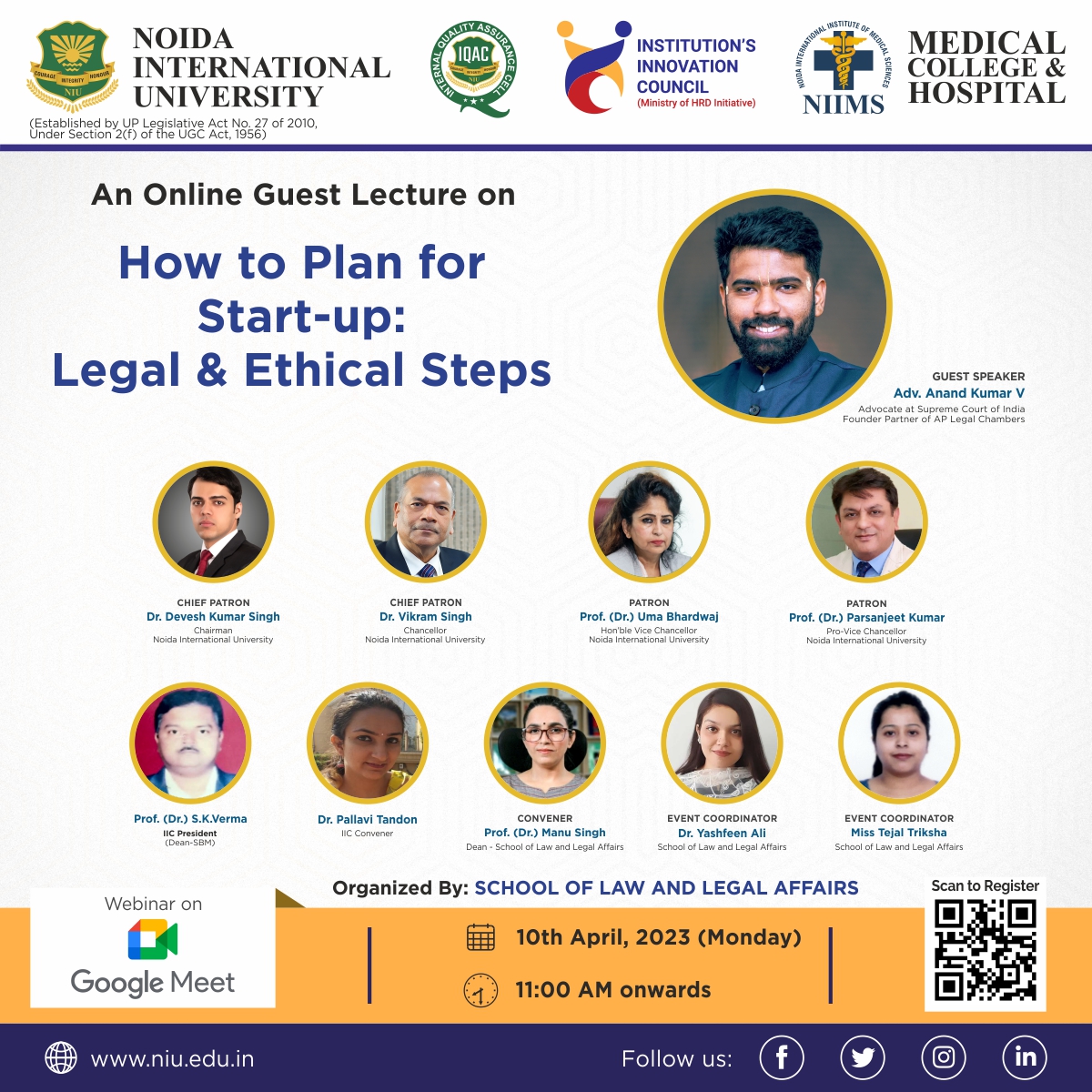 Guest Lecture on How to Plan for Start-up: Legal & Ethical Steps ...