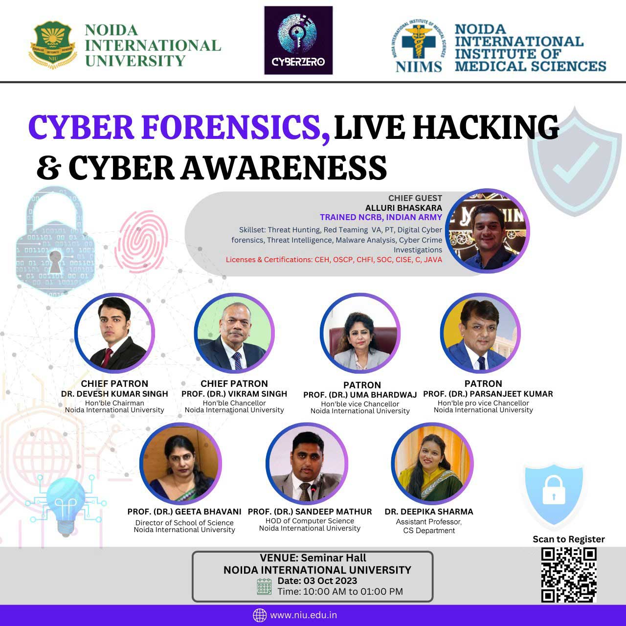 Cyber Forensics, Live Hacking & Cyber Awareness - Noida International ...